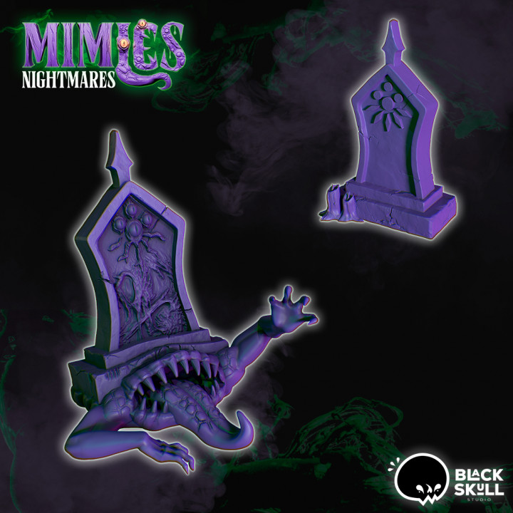 3D Printable Mimic Tombstone by Black Skull Studio