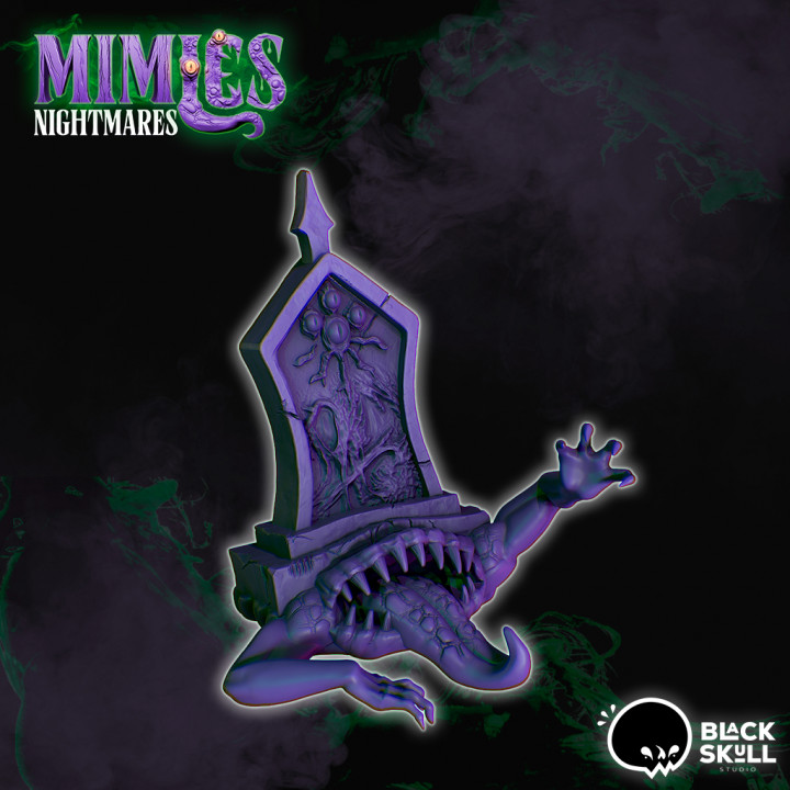 3D Printable Mimic Tombstone by Black Skull Studio