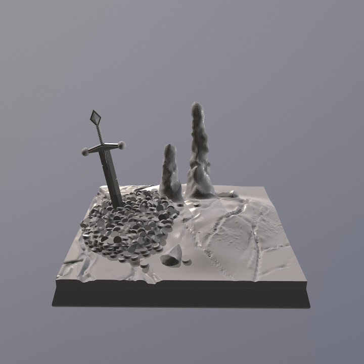 3D Printable 10 square dragon lair bases by Feed My 3dPrinter