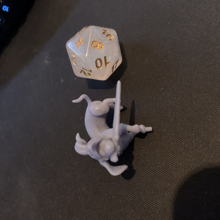 3D Printable Sir Rossi the Dapper, Dachshund Knight by Lavender Devilry