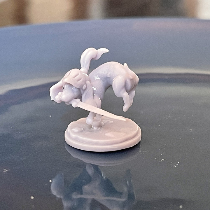 3D Printable Sir Rossi the Dapper, Dachshund Knight by Lavender Devilry