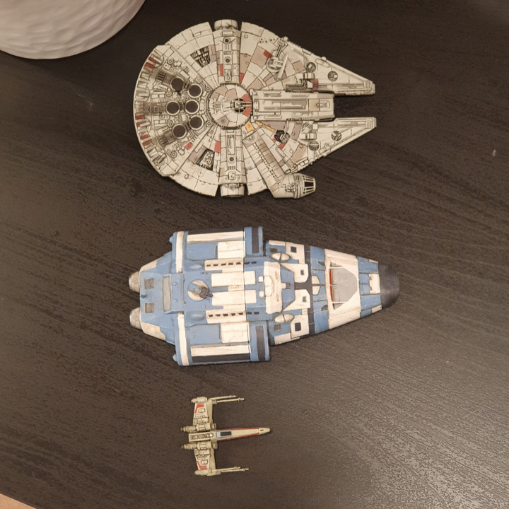 3D Printable Type A Free Trader Traveller Miniatures by 2nd Dynasty