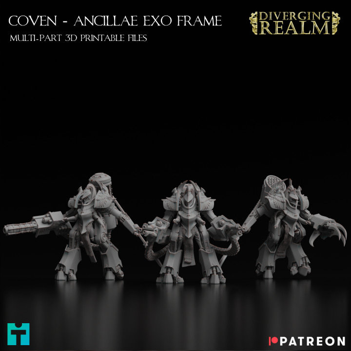 3D Printable Coven - Ancillae Exo Frame - Archived by DivergingRealm