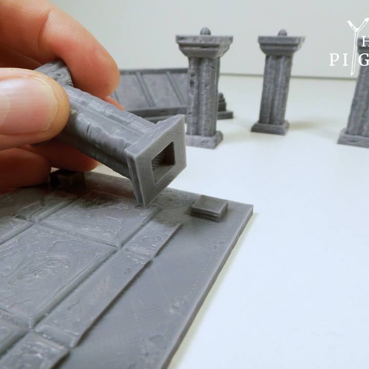 3D Printable Mausoleum Set - TABLETOP TERRAIN DND RPG SCATTER by Jason ...