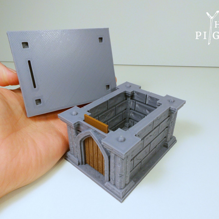 3D Printable Mausoleum Set - TABLETOP TERRAIN DND RPG SCATTER by Jason ...
