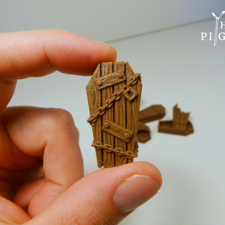 3D Printable Sarcophagus with coffins - TABLETOP TERRAIN DND RPG ...