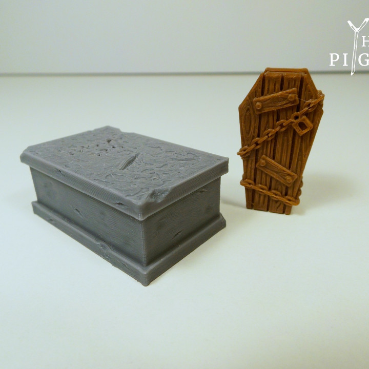 3D Printable Sarcophagus with coffins - TABLETOP TERRAIN DND RPG ...