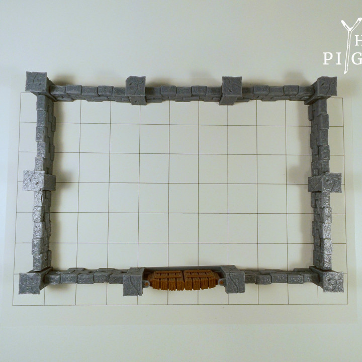 3D Printable small yard - TABLETOP TERRAIN DND RPG SCATTER by Jason Beckers