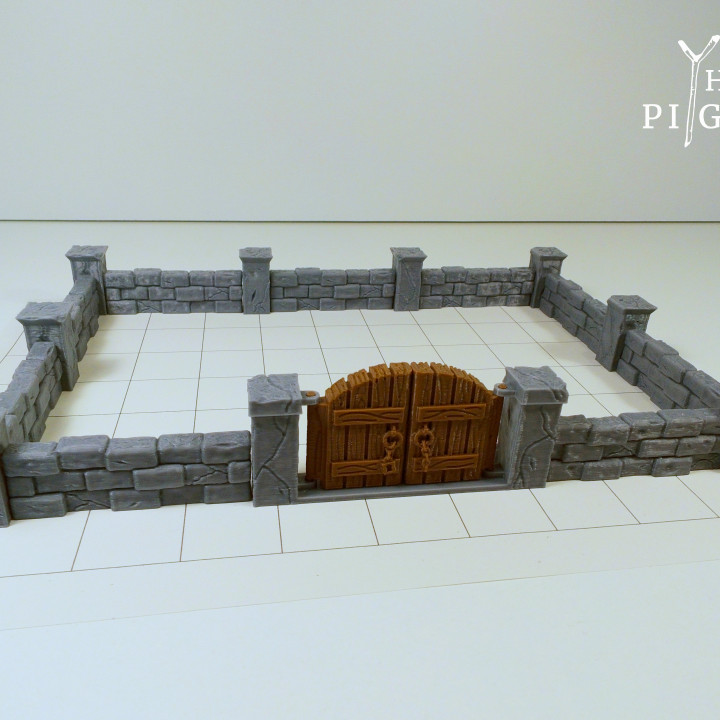 3D Printable small yard - TABLETOP TERRAIN DND RPG SCATTER by Jason Beckers