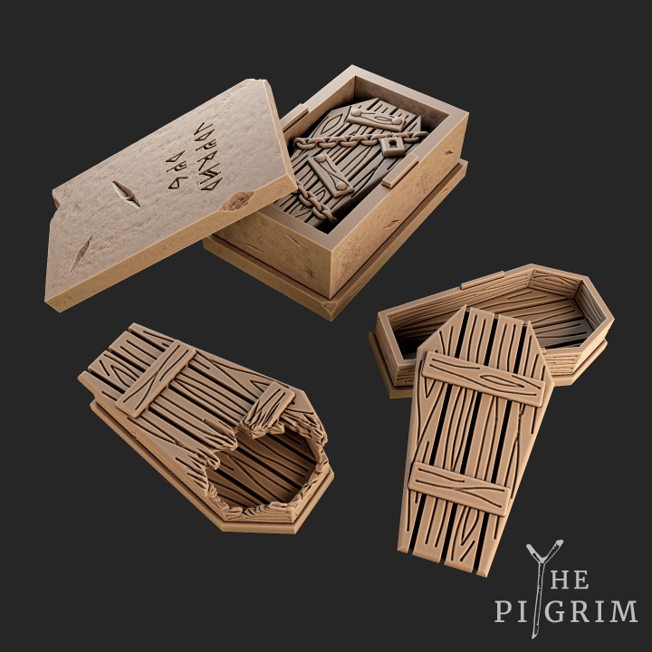 3D Printable Graveyard Collection - TABLETOP TERRAIN DND RPG SCATTER by ...