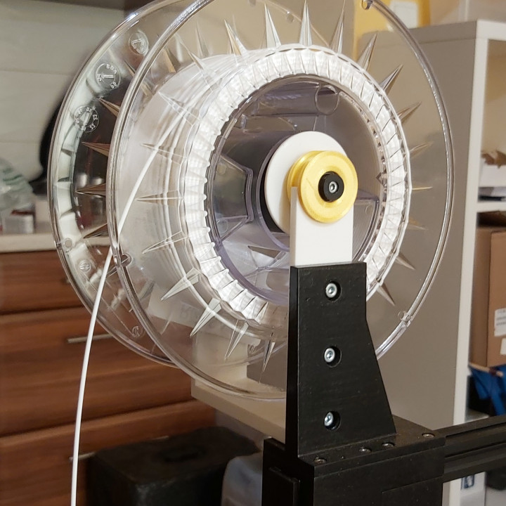 3D Printable BIQU B1 STABLE SUPPORT OF FILAMENT SPOOL WITH BEARINGS by ...