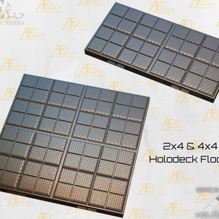 3D Printable AESS351 – Space Ships: Holodeck by Aether Studios