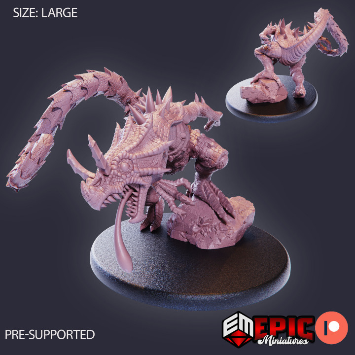 3D Printable Chameleon Raptor Attacking / Ancient Hunting Dinosaur ...