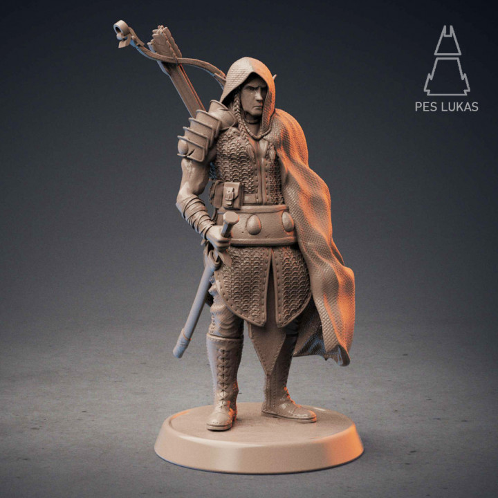3D Printable Wood Elf Ranger by Pes Lukas
