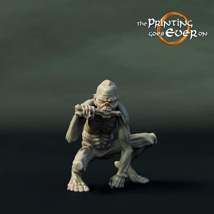 3D Printable Ghoul Pack - Presupported by The Printing Goes Ever On
