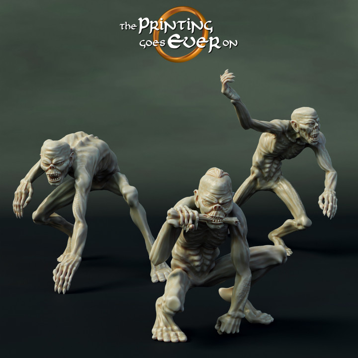 3D Printable Ghoul Pack - Presupported by The Printing Goes Ever On