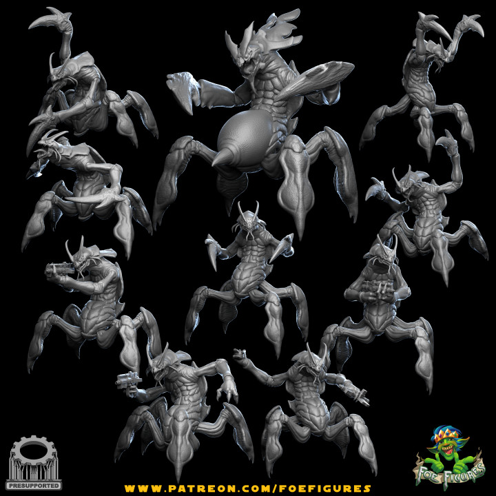 3D Printable Roly-Poly Army by Foe Figures