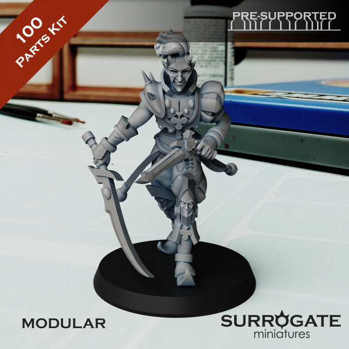 3D Printable Void Jesters Troupe, Surrogate Miniatures July Modular ...