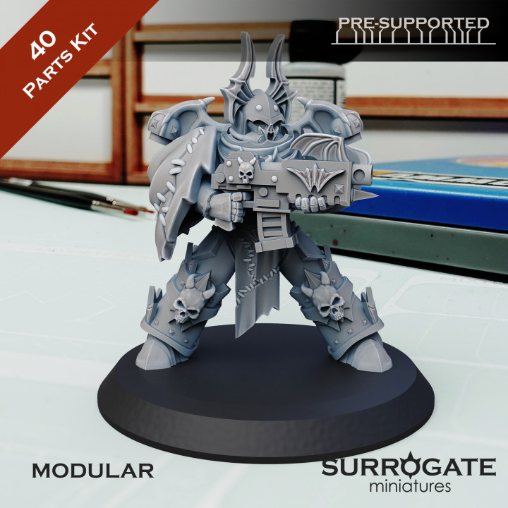 3D Printable Midnight Sovereigns, Surrogate Miniatures July Modular ...