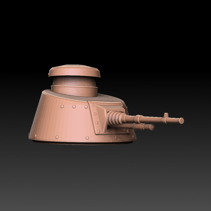 3D Printable Renault FT Tank Turrets by Sharedog Miniatures
