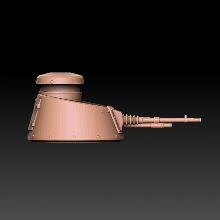 3D Printable Renault FT Tank Turrets by Sharedog Miniatures