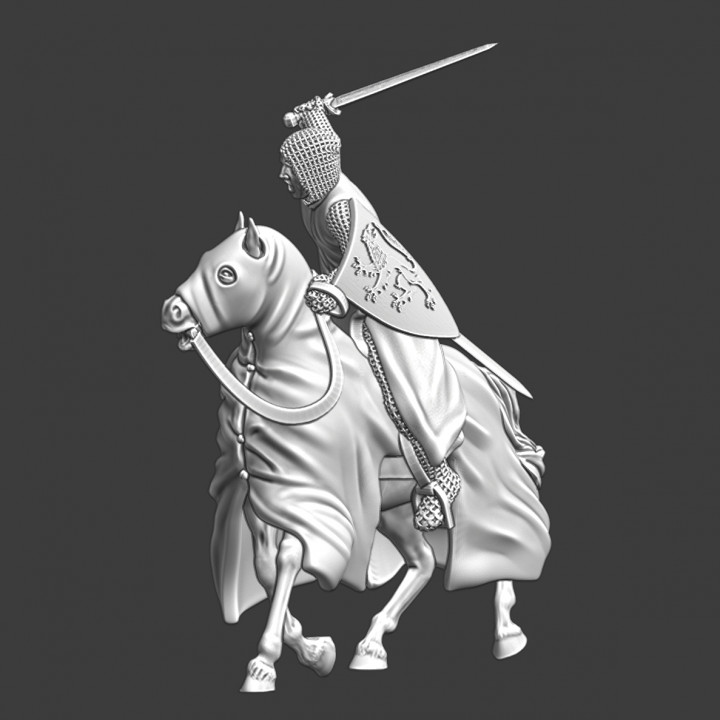 3D Printable Medieval knight - hacking at the enemy by Northern ...