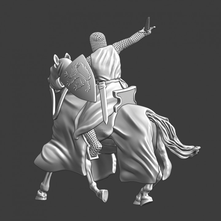 3D Printable Medieval knight - hacking at the enemy by Northern ...