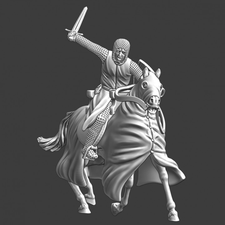 3D Printable Medieval knight - hacking at the enemy by Northern ...