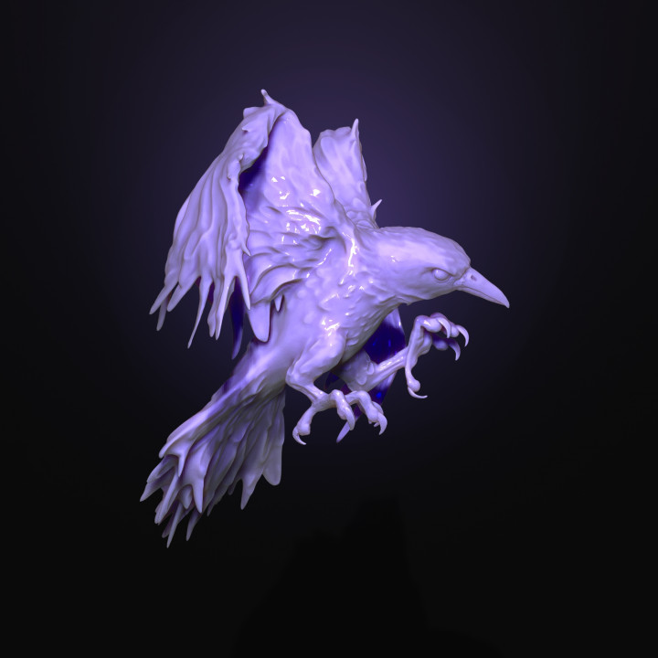 3D Printable Raven 3D print model by Viktoriya Kabanova