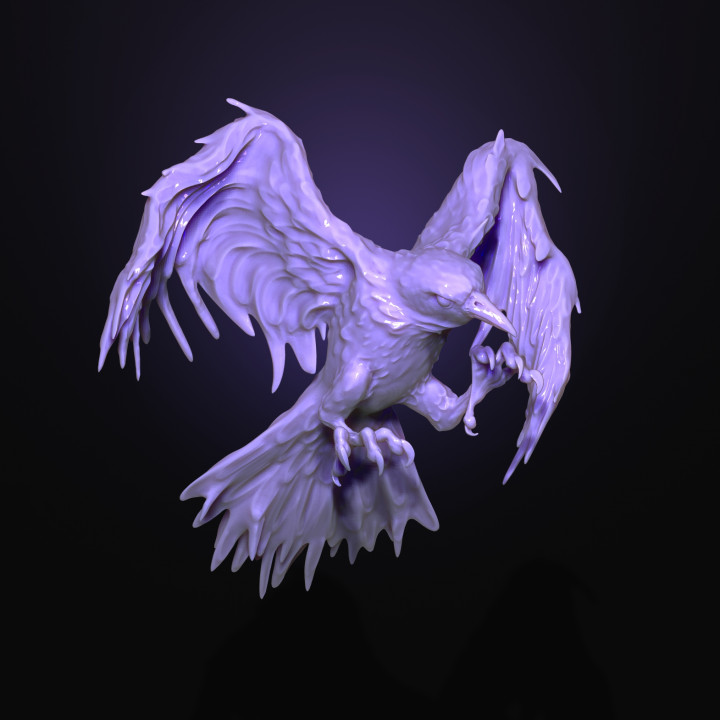 3D Printable Raven 3D print model by Viktoriya Kabanova