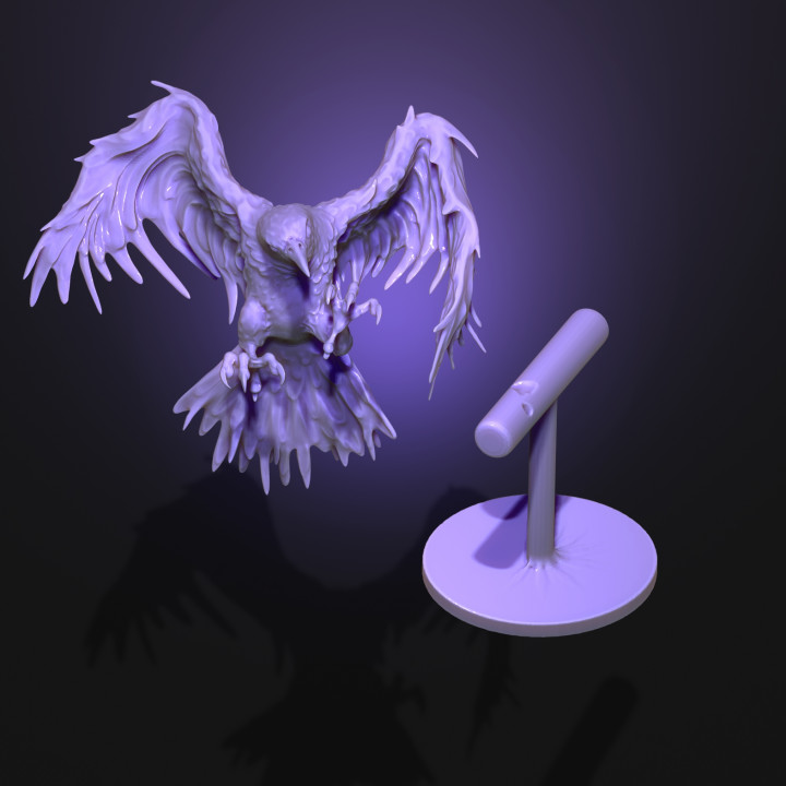 3D Printable Raven 3D print model by Viktoriya Kabanova