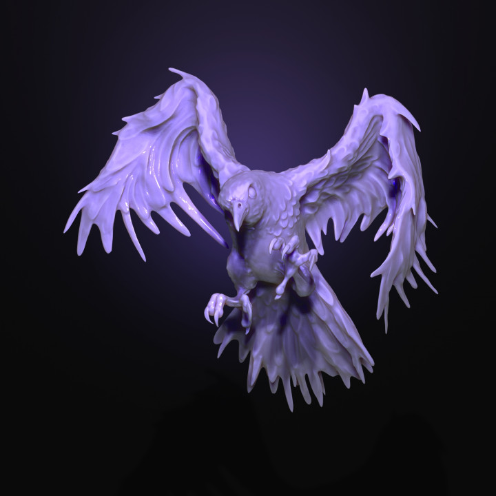 3D Printable Raven 3D print model by Viktoriya Kabanova