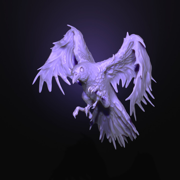 3D Printable Raven 3D print model by Viktoriya Kabanova