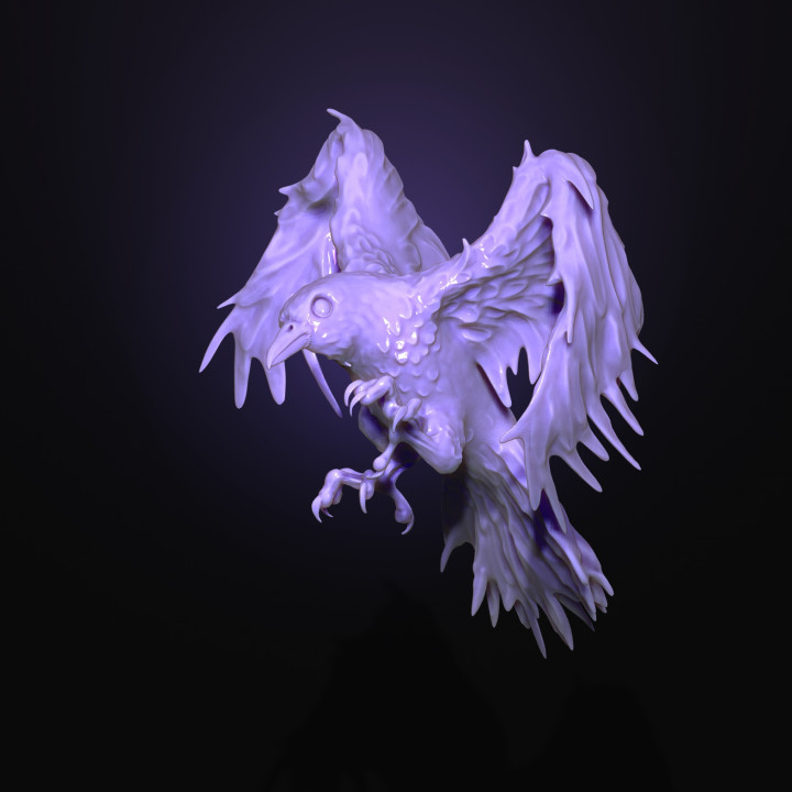 3D Printable Raven 3D print model by Viktoriya Kabanova
