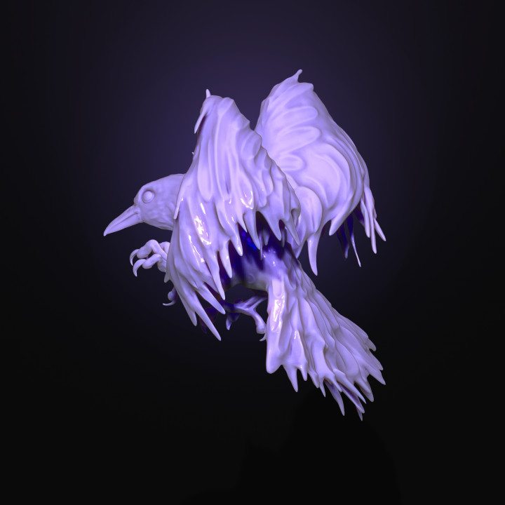 3D Printable Raven 3D print model by Viktoriya Kabanova