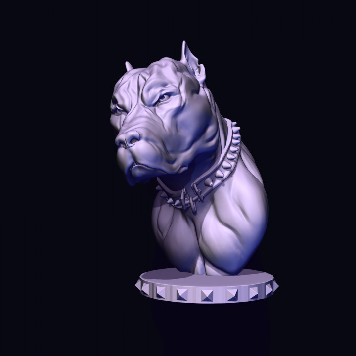 3D Printable pitbull by Viktoriya Kabanova