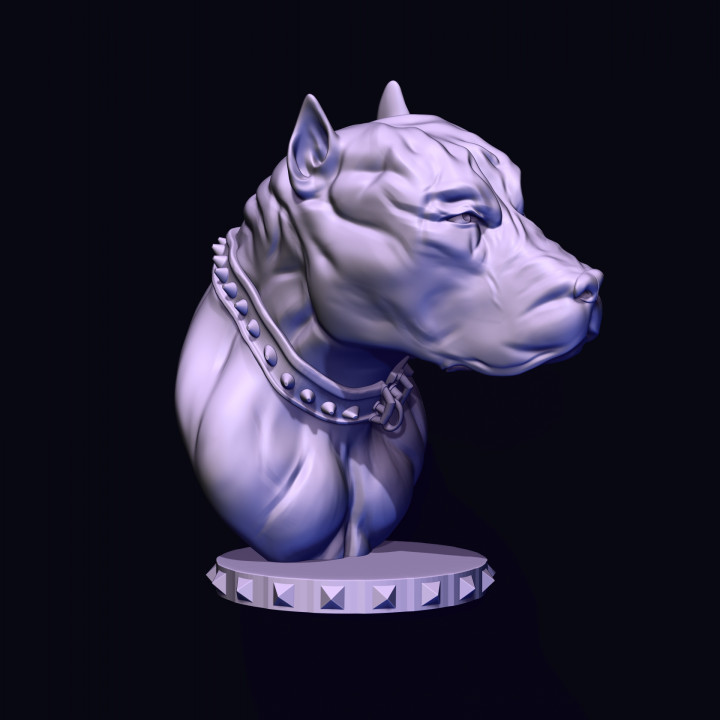 3D Printable pitbull by Viktoriya Kabanova