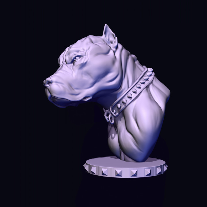 3D Printable pitbull by Viktoriya Kabanova