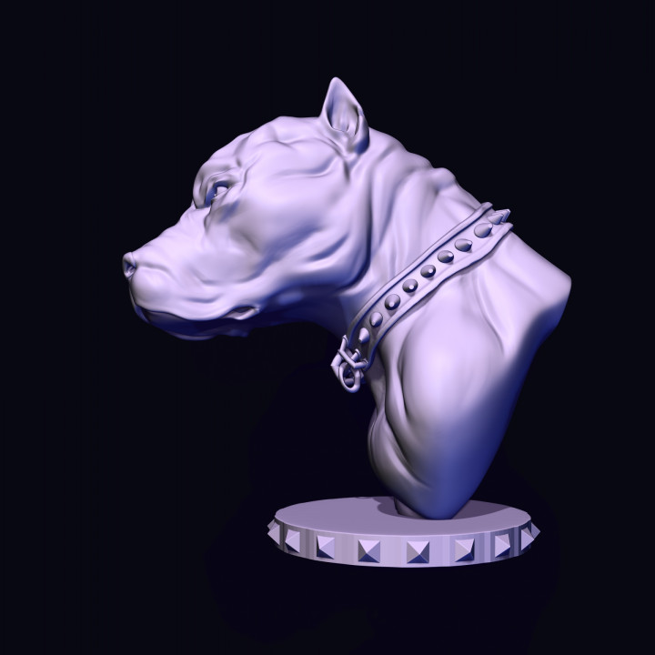3D Printable pitbull by Viktoriya Kabanova