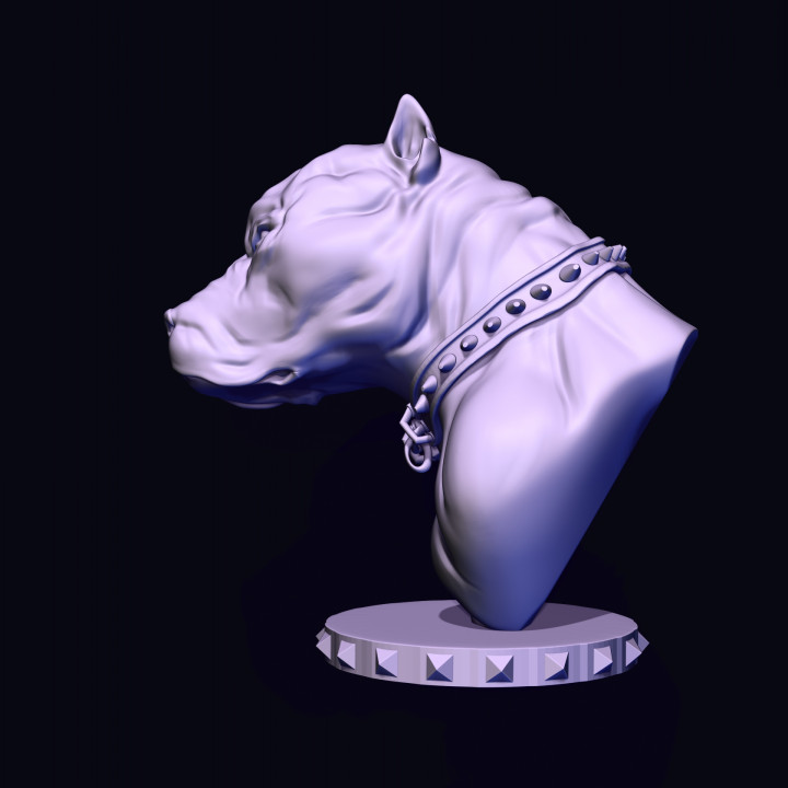 3D Printable pitbull by Viktoriya Kabanova