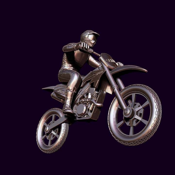 3D Printable racer and motorcycle by Viktoriya Kabanova