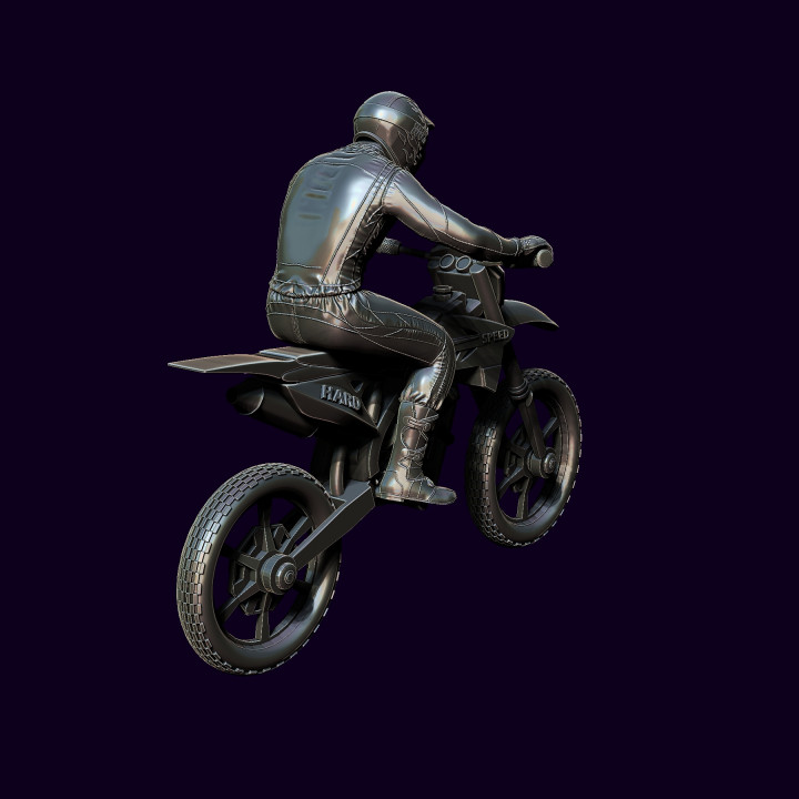 3D Printable racer and motorcycle by Viktoriya Kabanova