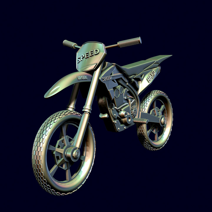 3D Printable racing motorcycle by Viktoriya Kabanova