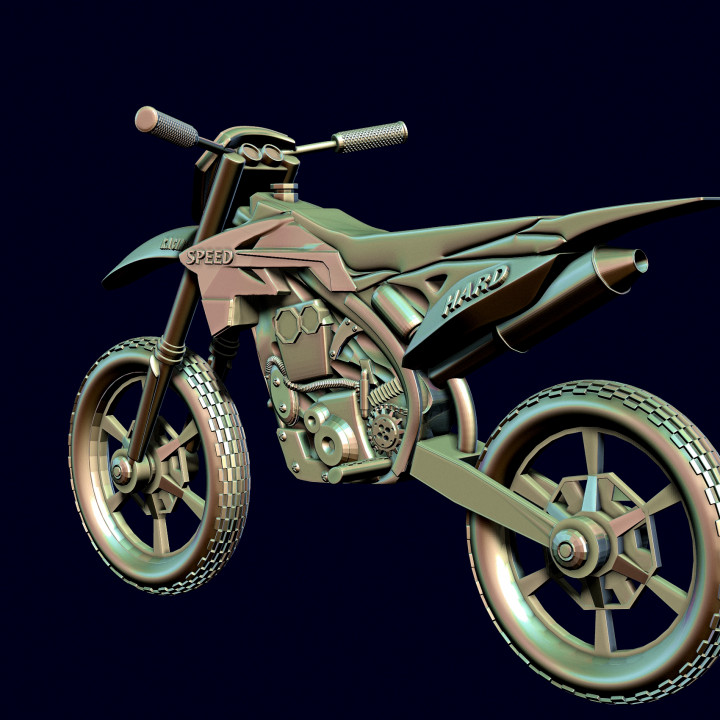 3D Printable racing motorcycle by Viktoriya Kabanova