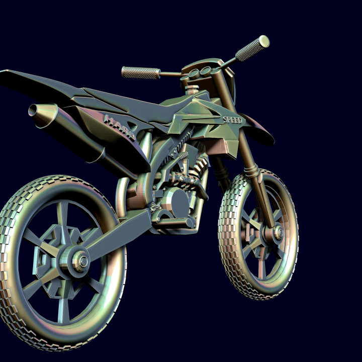 3D Printable racing motorcycle by Viktoriya Kabanova
