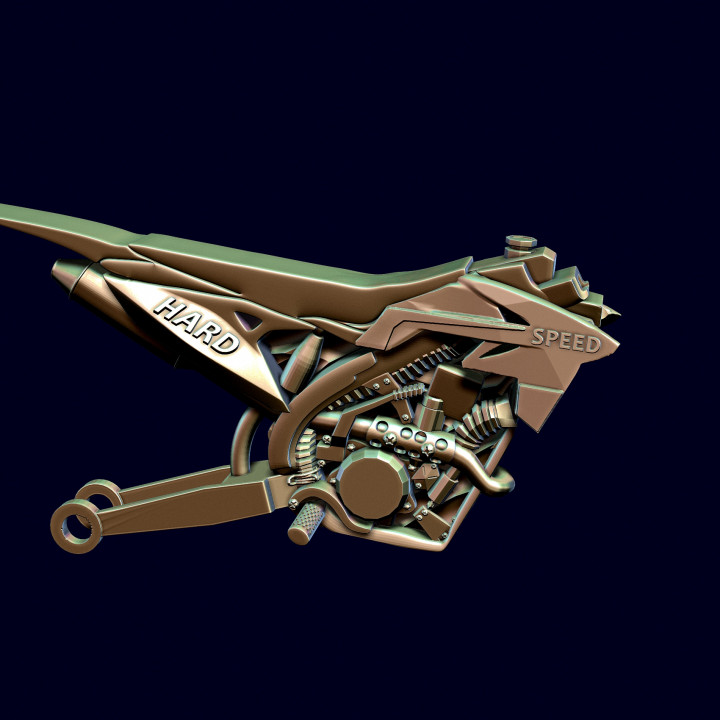 3D Printable racing motorcycle by Viktoriya Kabanova