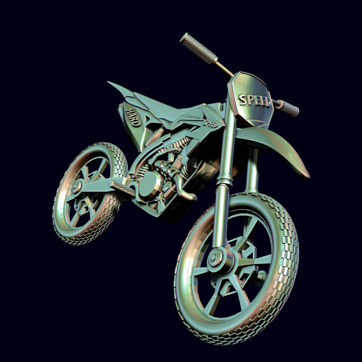 3D Printable racing motorcycle by Viktoriya Kabanova