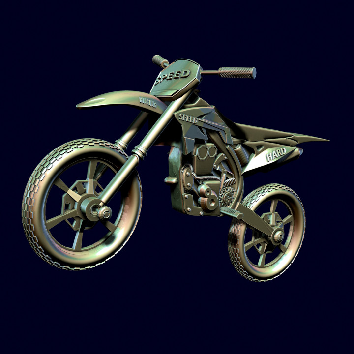 3D Printable racing motorcycle by Viktoriya Kabanova