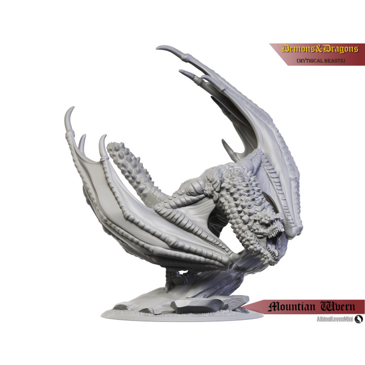 3D Printable 13_Mountian_wyvern by Sergeant Hammer