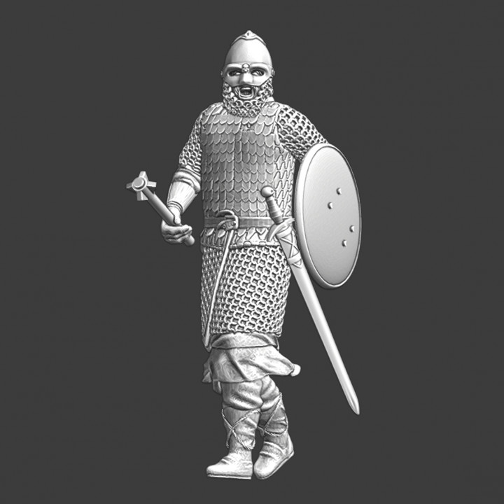 3D Printable Knight of Novgorod walking by Northern Crusades Miniatures